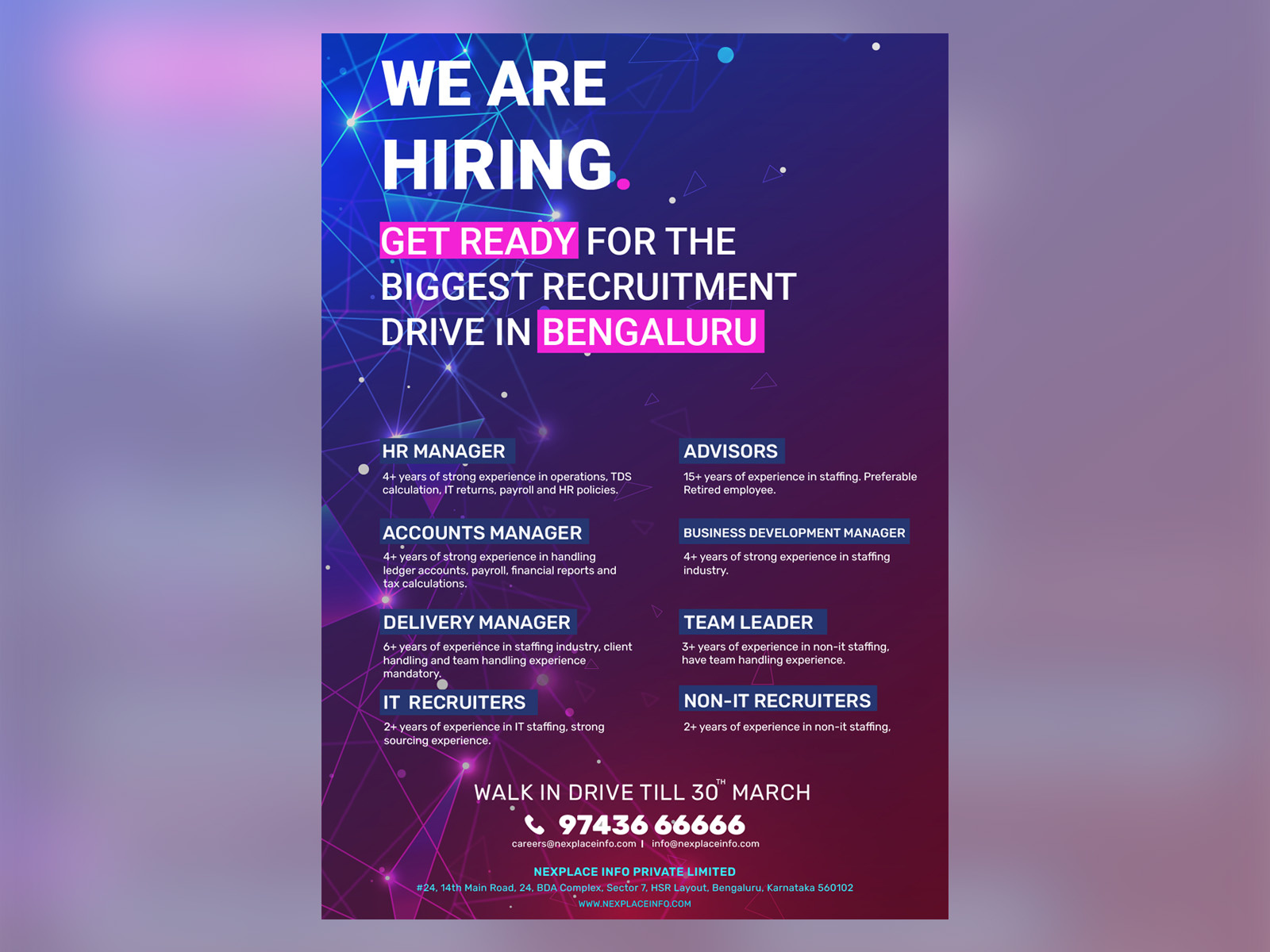 Single Page Flyer by Chetan L r on Dribbble