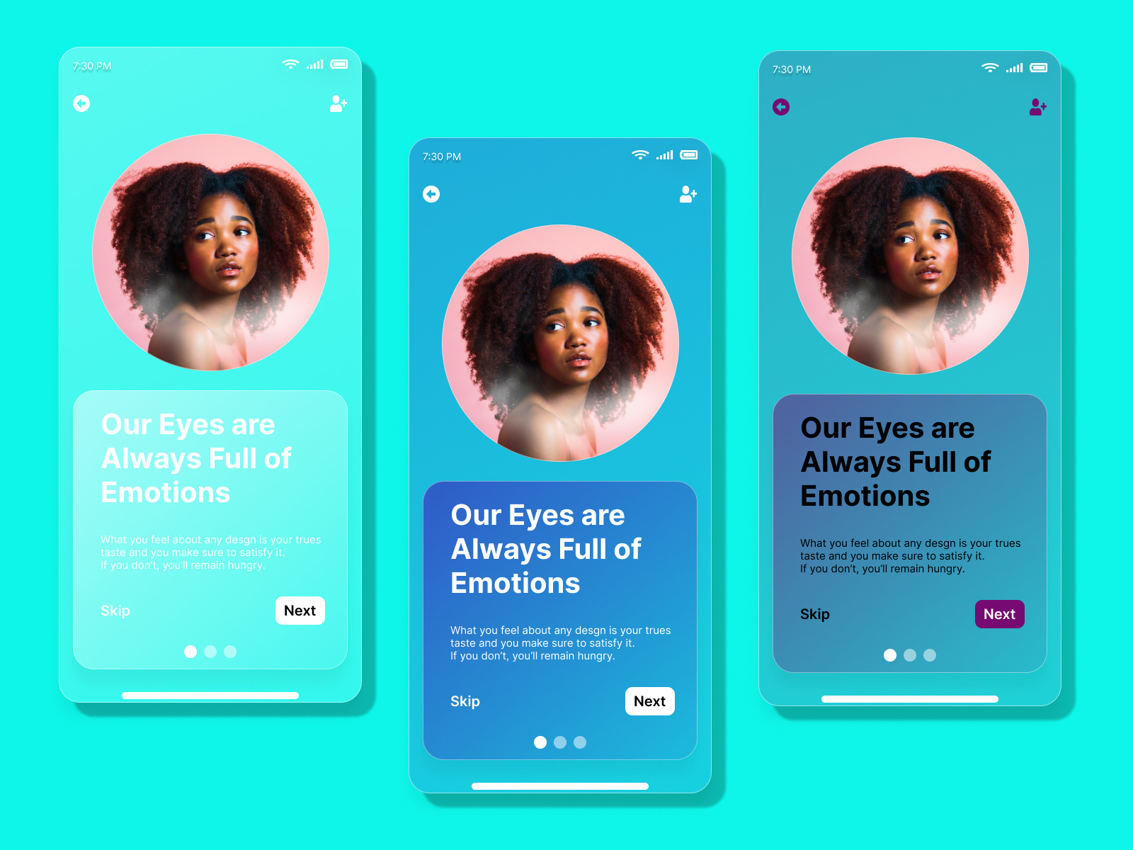 Glassmorphism Mobile UI by Ifeanyi Anthony Eze on Dribbble