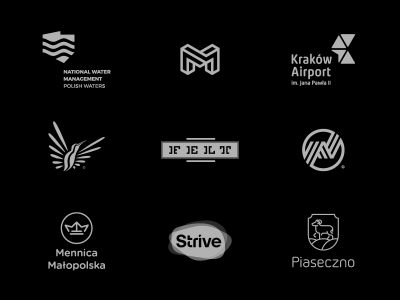 9 Logos & Marks / part V by Usarek™ Studio on Dribbble