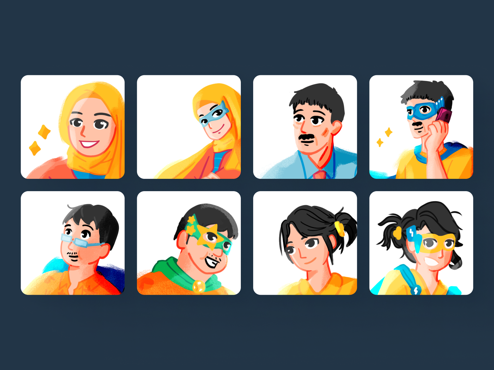 Illustration for Instagram Character by Aisha Ahya on Dribbble