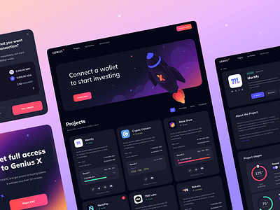 Crypto App Dashboard | Web3 Launchpad by Pixpowder | UX/UI for ...