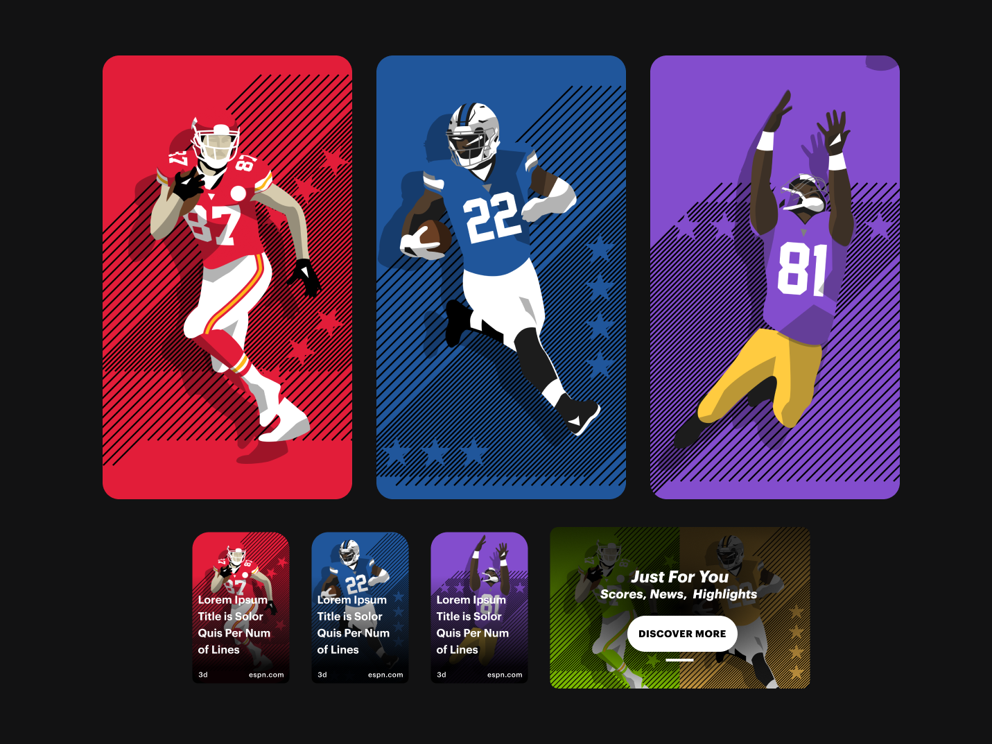 NFL App Background Concepts by Tane Ross on Dribbble
