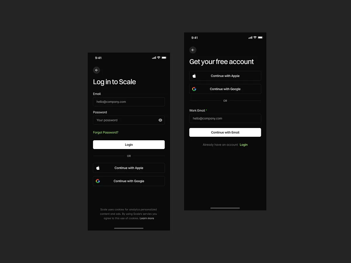 Mobile Signup designs, themes, templates and downloadable graphic ...