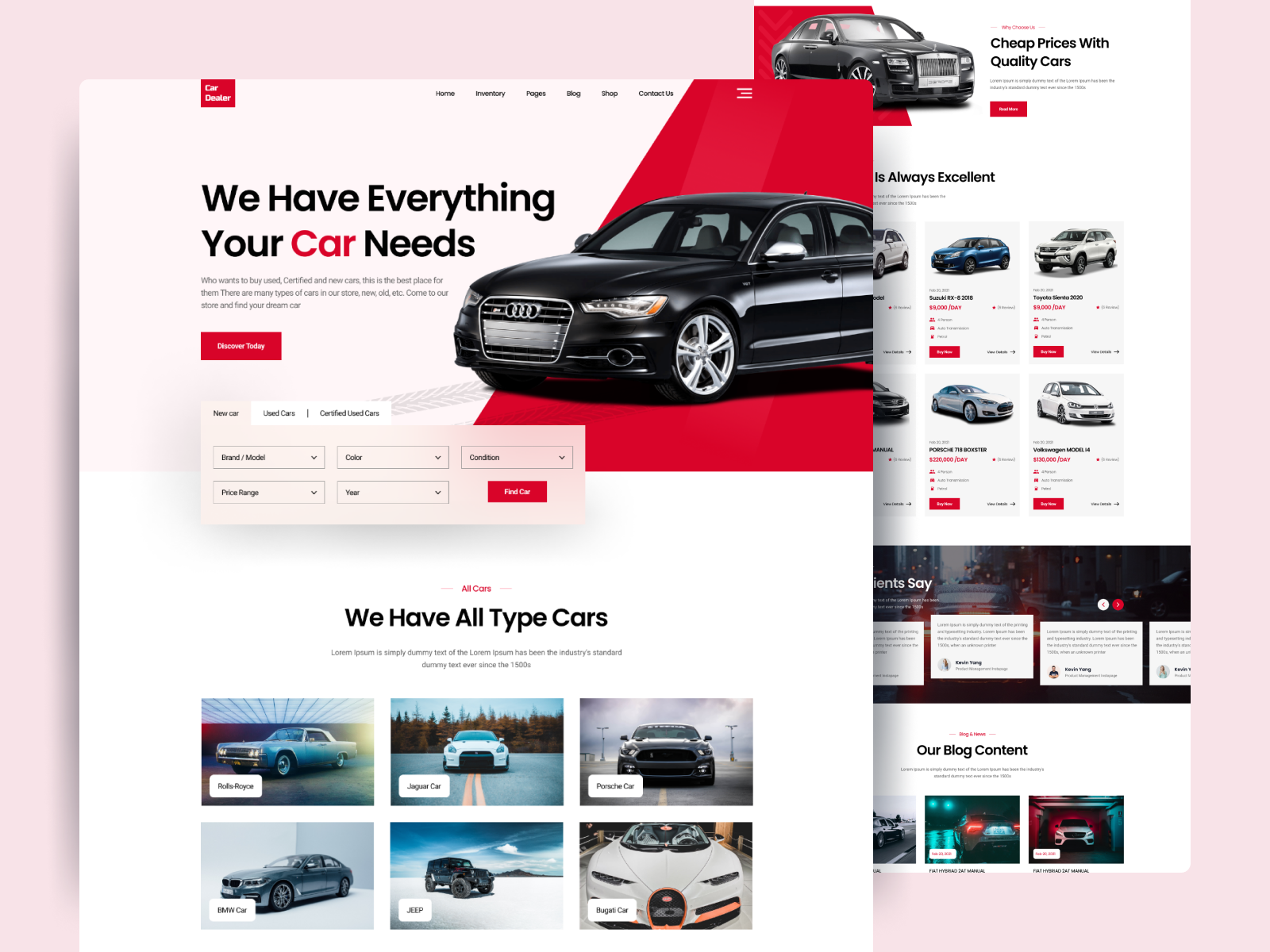 Car Dealer Landing Page by Shariar H.🟢 for Soft Founder on Dribbble