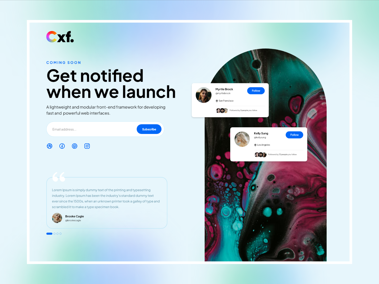 Welcome Page Design / Coming Soon by Nitesh Kumar on Dribbble