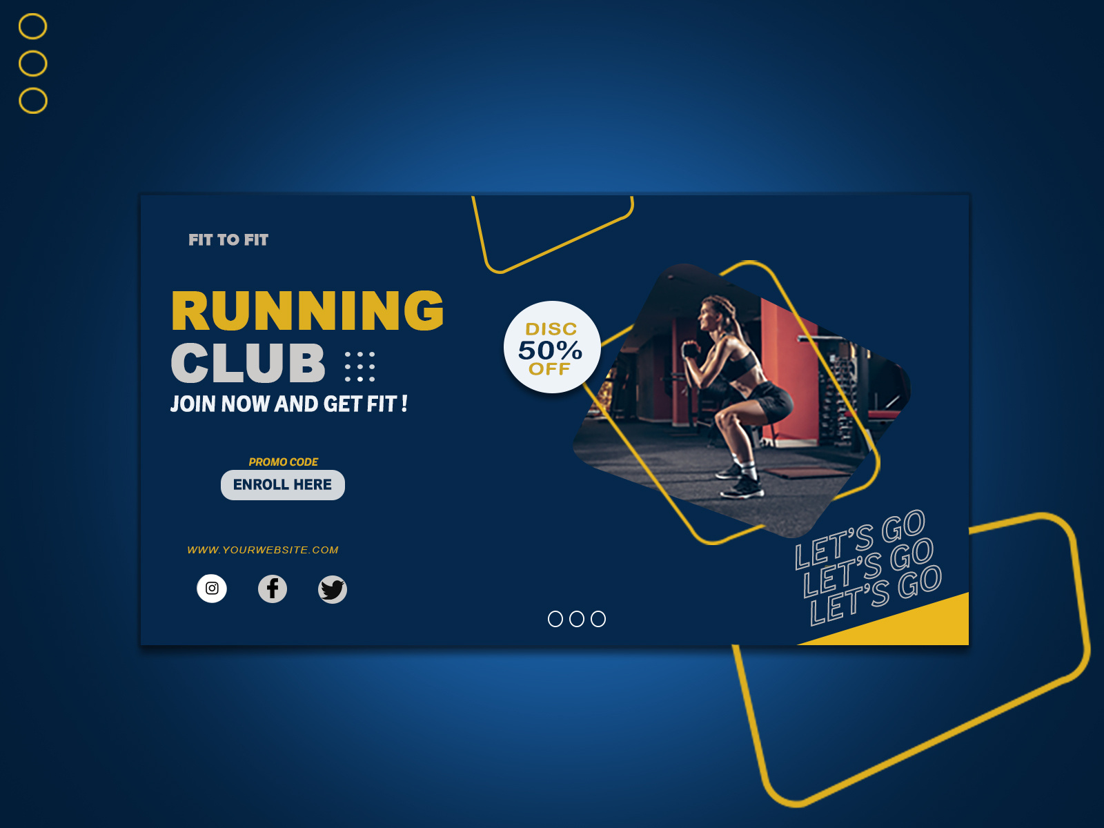Running club ad by Harpreet Kaur on Dribbble