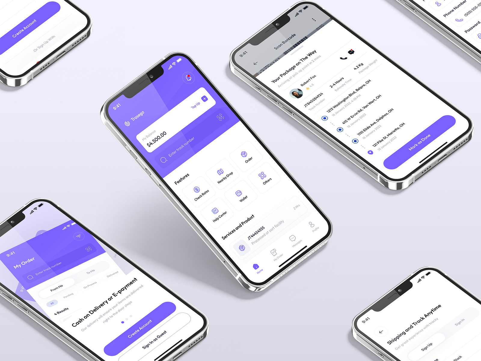 Order Tracking Mobile App by Aman on Dribbble