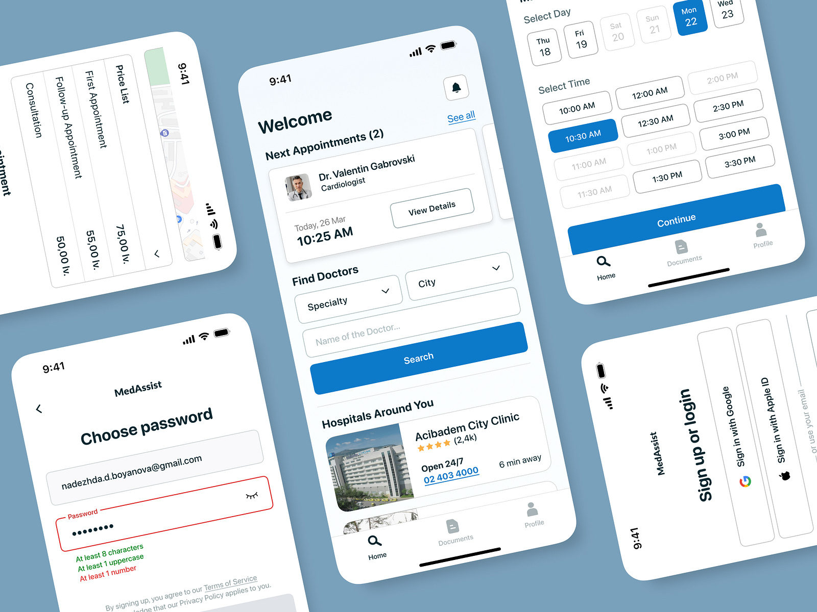 Healthcare App Design by Nadezhda Boyanova on Dribbble