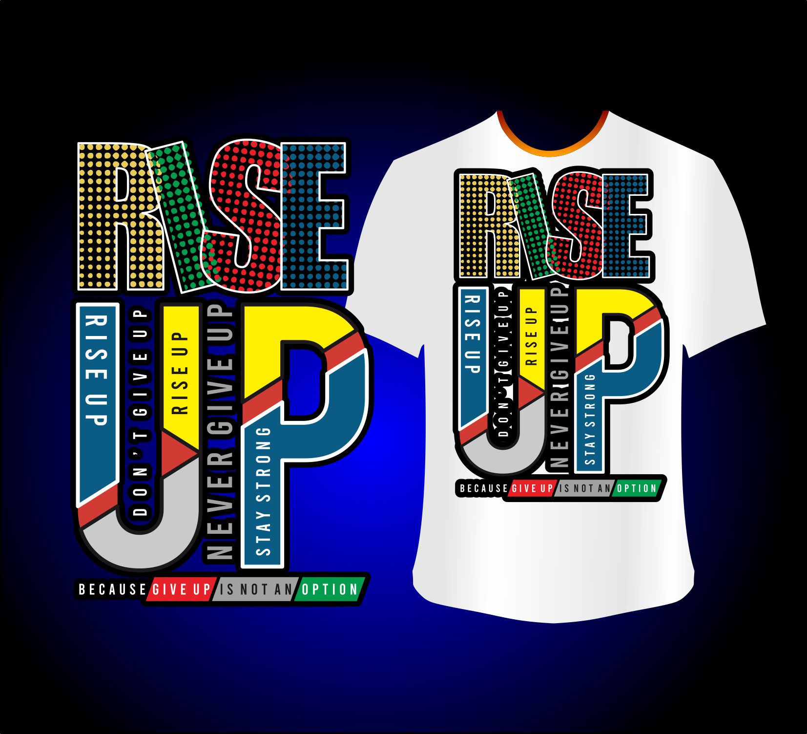rise up vector design by Iswan Susanto on Dribbble