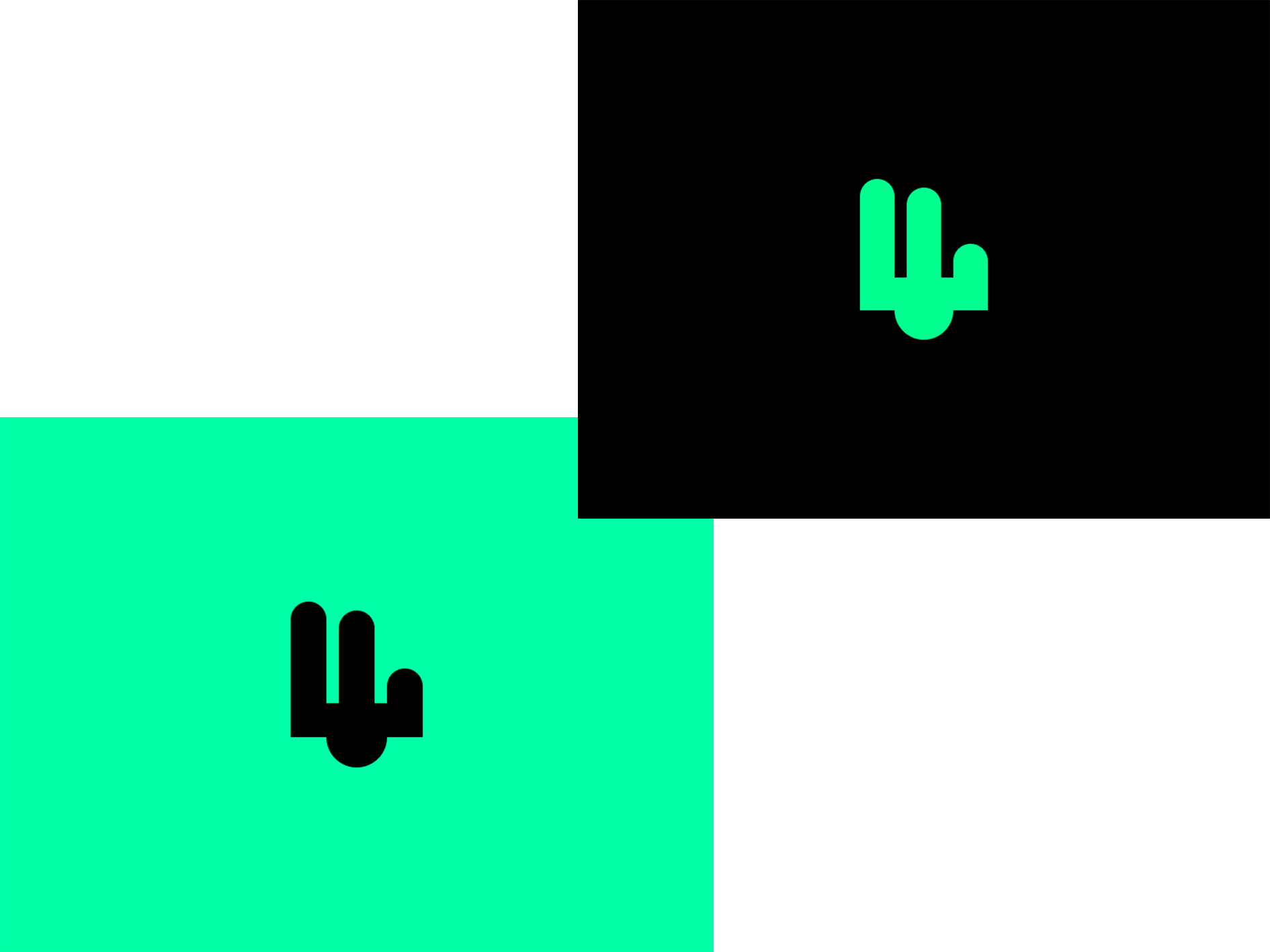 Two-color logo by Artem C. on Dribbble
