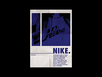 Nike Retro Magazine/Poster Layout by Xavier Sanchez on Dribbble