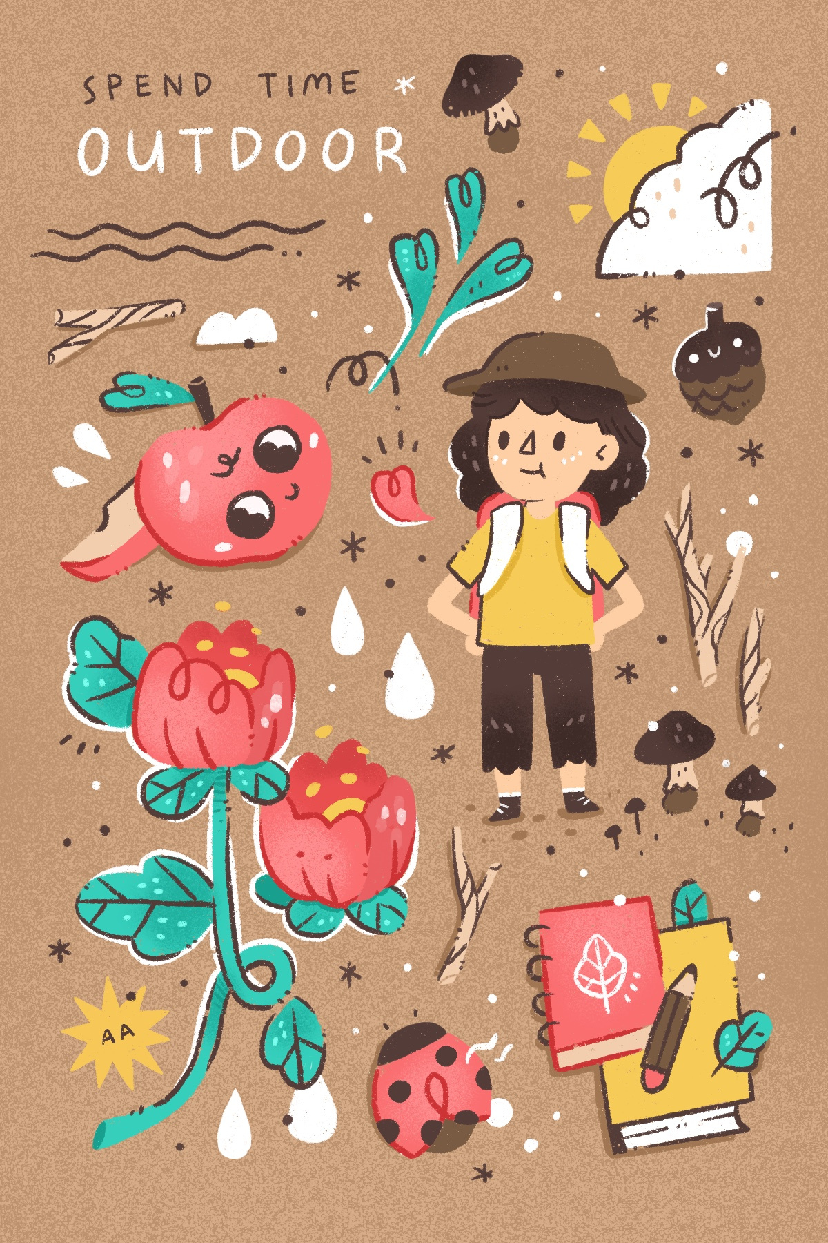 Spend Time Outdoor by azreenchan on Dribbble