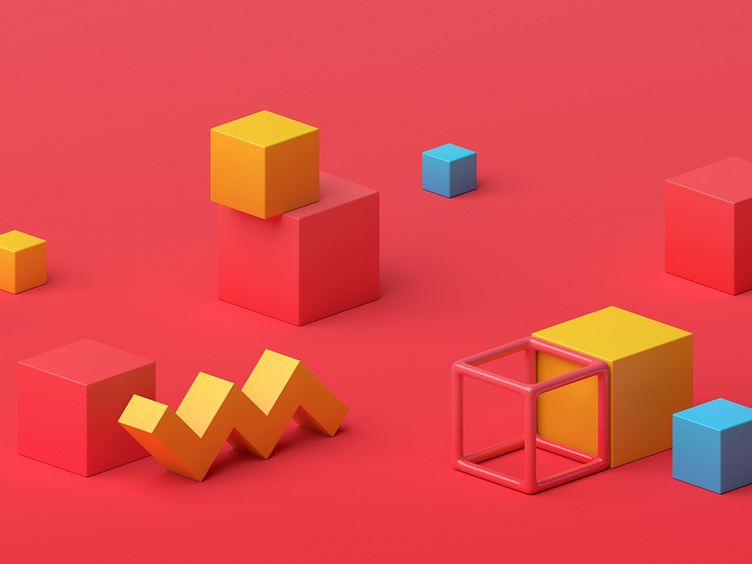 Geometric composition by Aleksei Vasileika on Dribbble