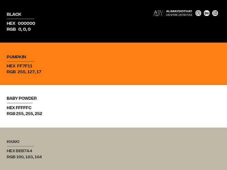 Color Palette Library #9 • ALIMAYDIDTHAT by ALIMAYDIDTHAT on Dribbble