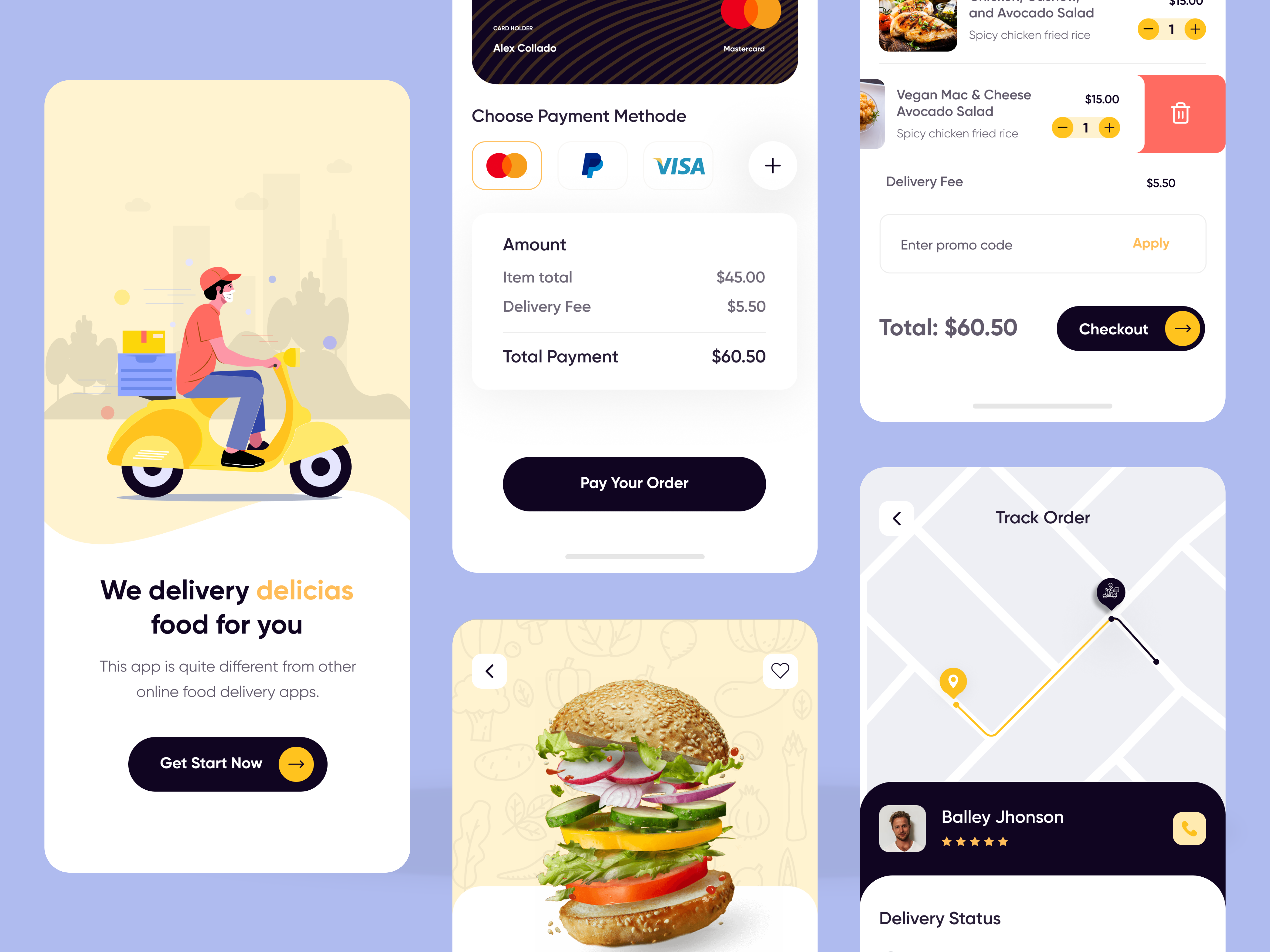 Food Delivery App Concept by Shuvon Khan on Dribbble