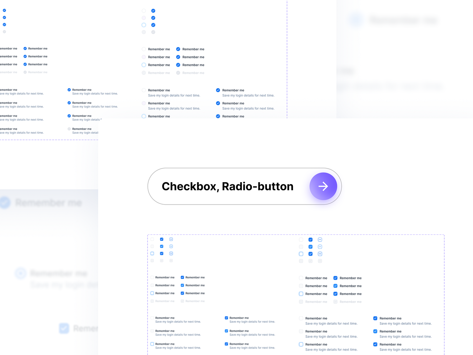 Checkbox & Radio Buttons by Bleonard Osmani on Dribbble