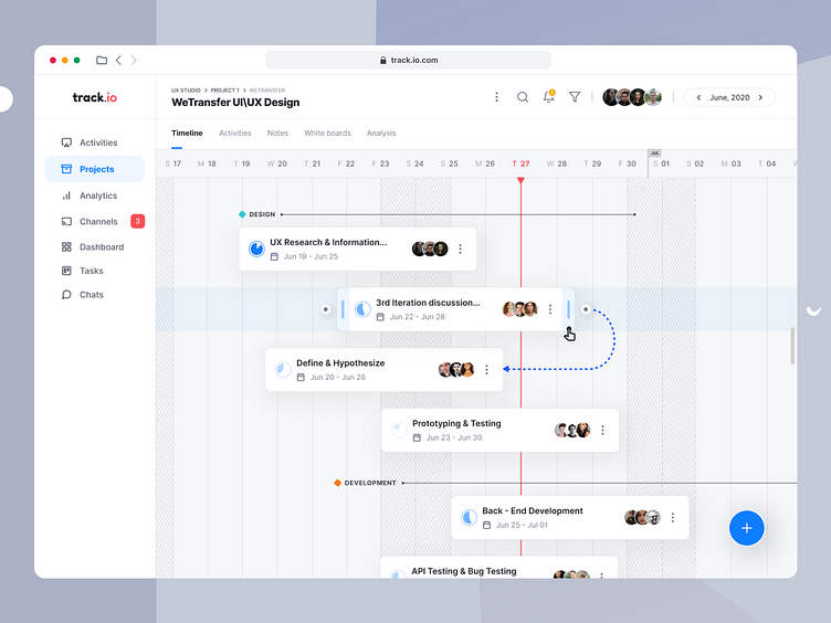 Project Roadmap UI by Galaxy UX Studio on Dribbble