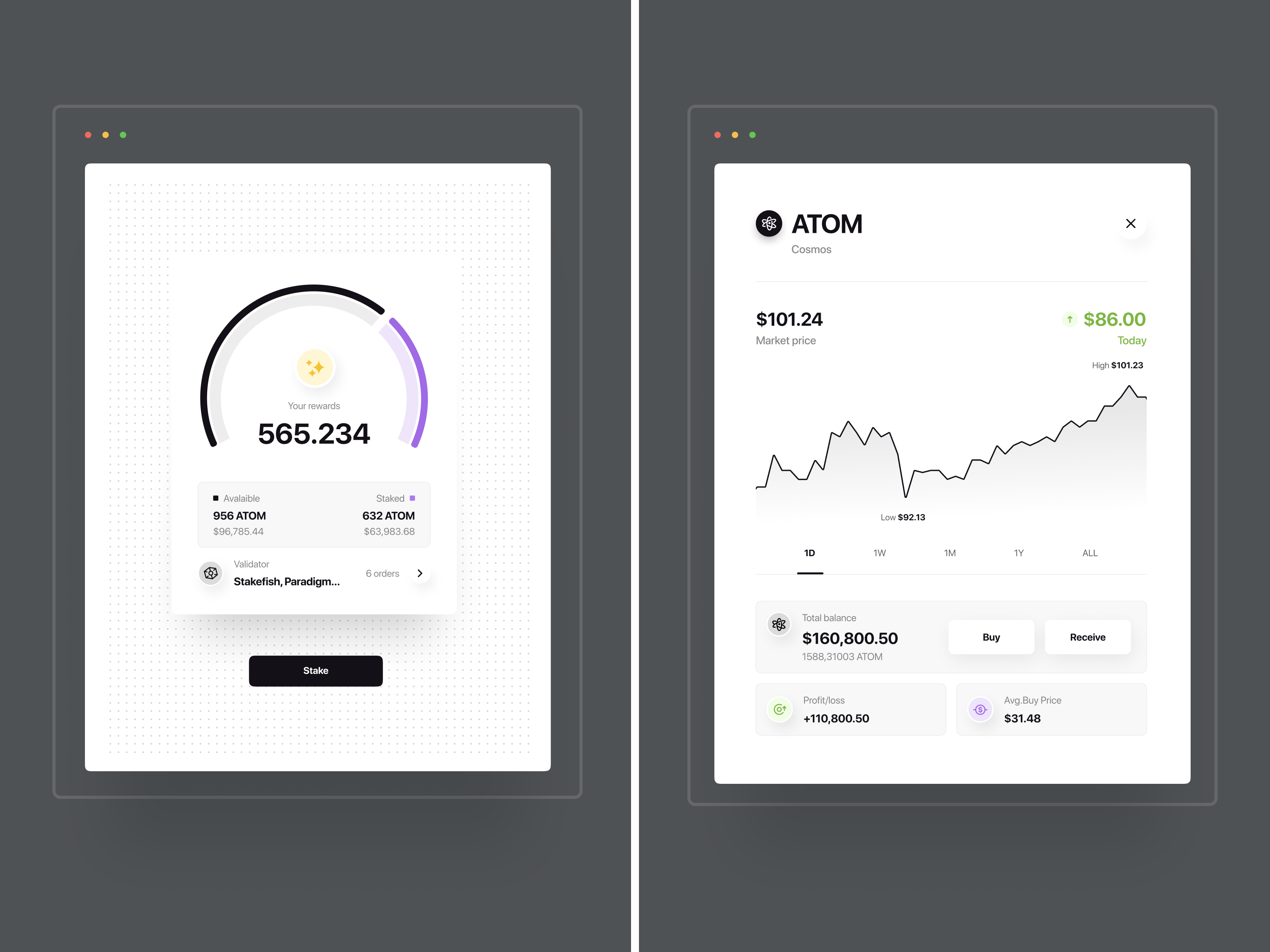 Web3 portfolio: Asset detail page by Vadym Drut on Dribbble