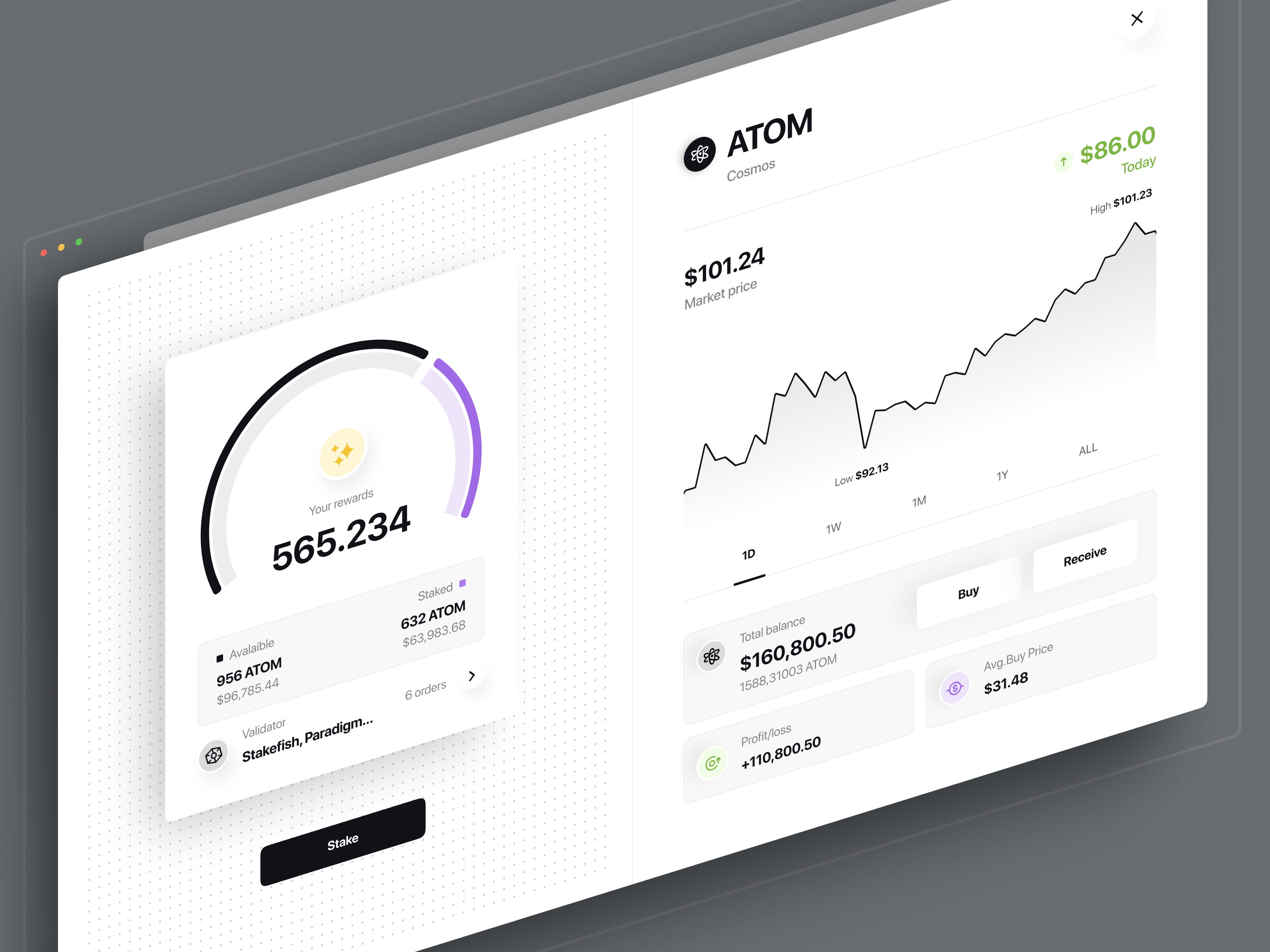 Web3 portfolio: Asset detail page by Vadym Drut on Dribbble