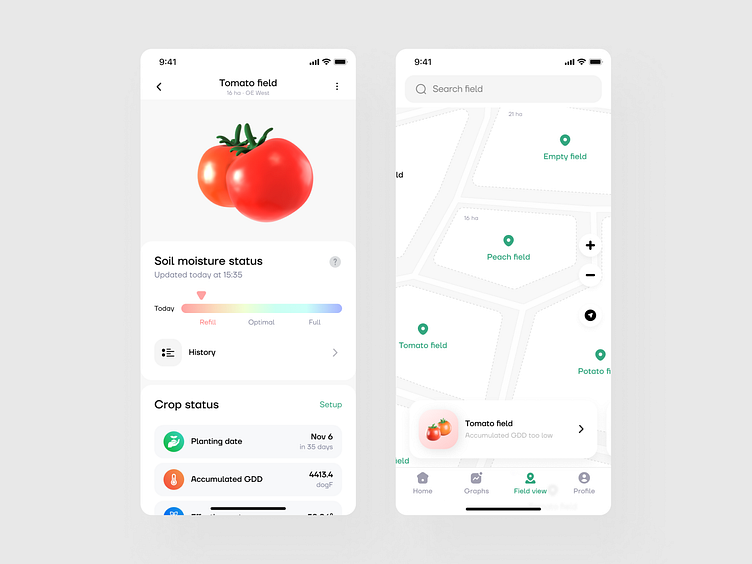Farming App Concept by Dmitry Lauretsky for Ronas IT | UI/UX Team on ...