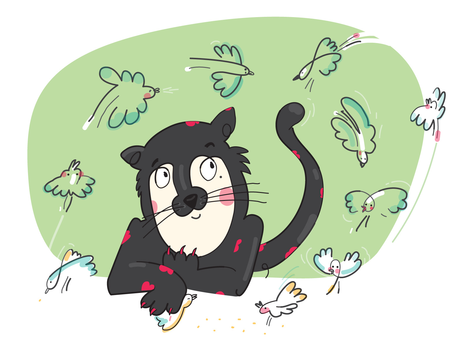 The cat! by Samira Pourkhalil on Dribbble