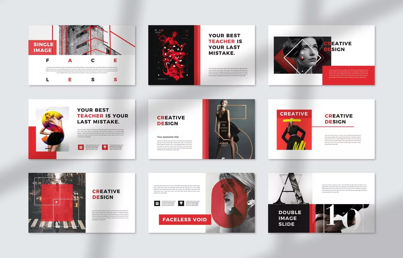 FREE Void Creative PowerPoint by Deck Genius on Dribbble