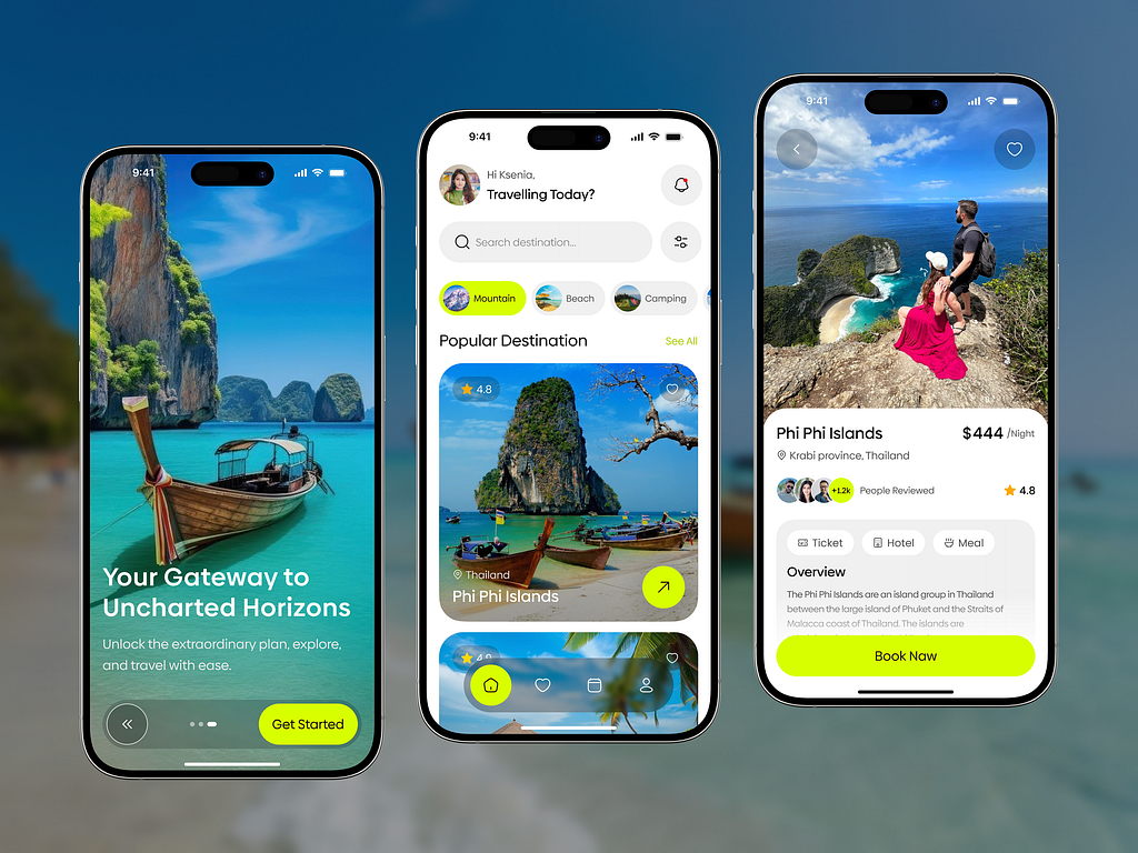 Travel App UI/UX Design by UI Mostofa Ibrahim on Dribbble