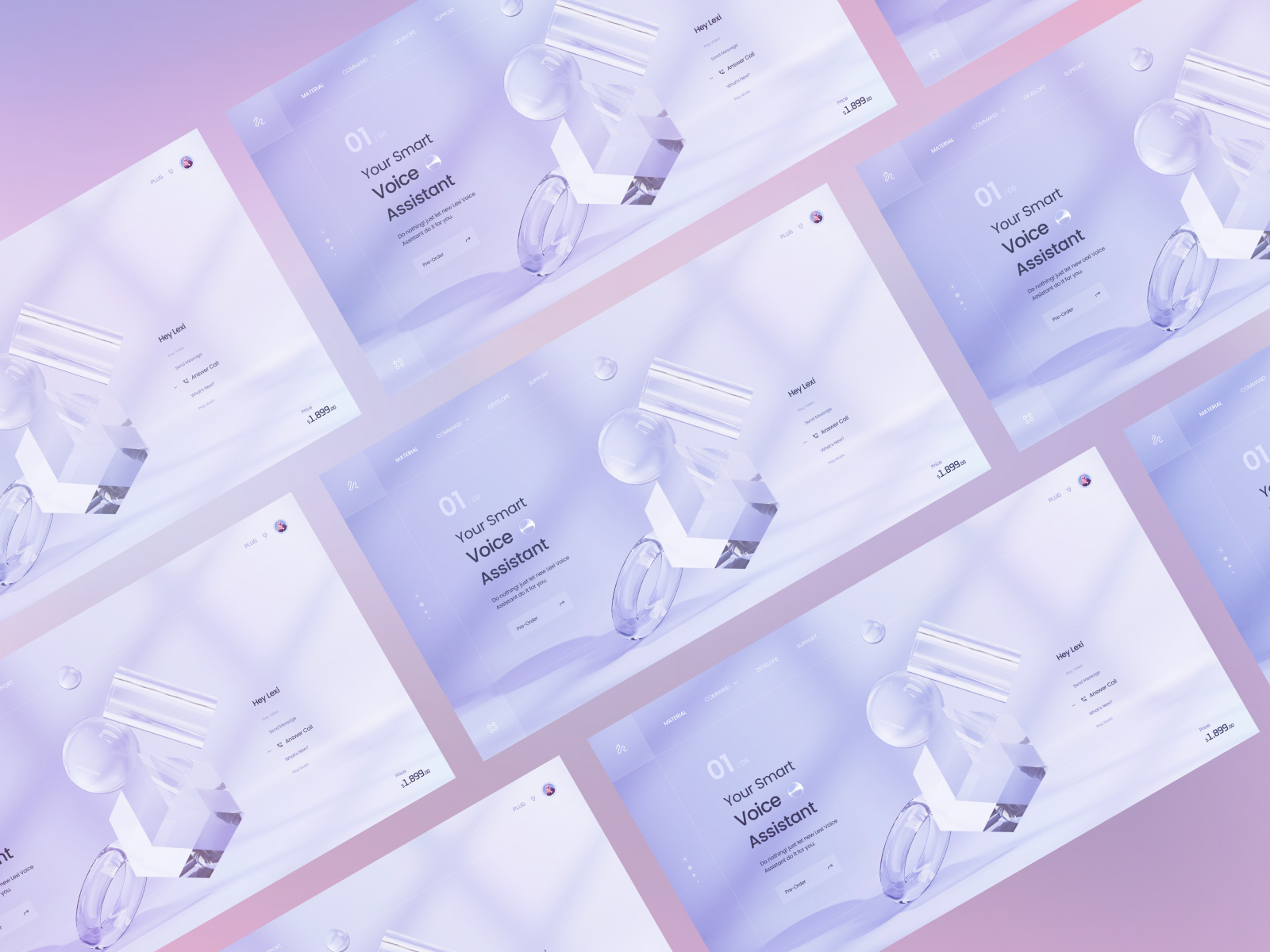 Voice Assistant - Home Page UI by Levi Wilson for QClay on Dribbble