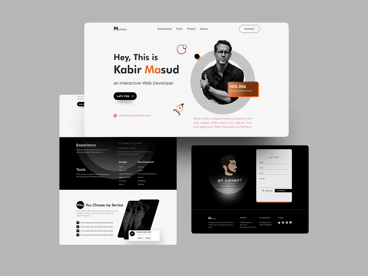 Browse thousands of Front End Developer Portfolio images for design ...