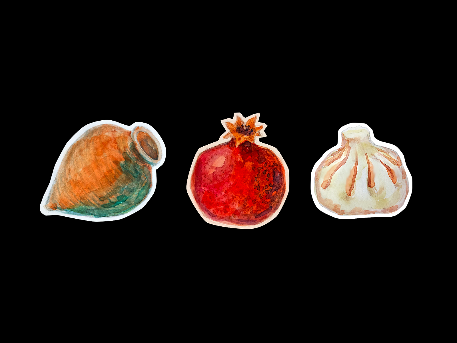 Georgian stickers by Anton Borzenkov for youami_studio on Dribbble