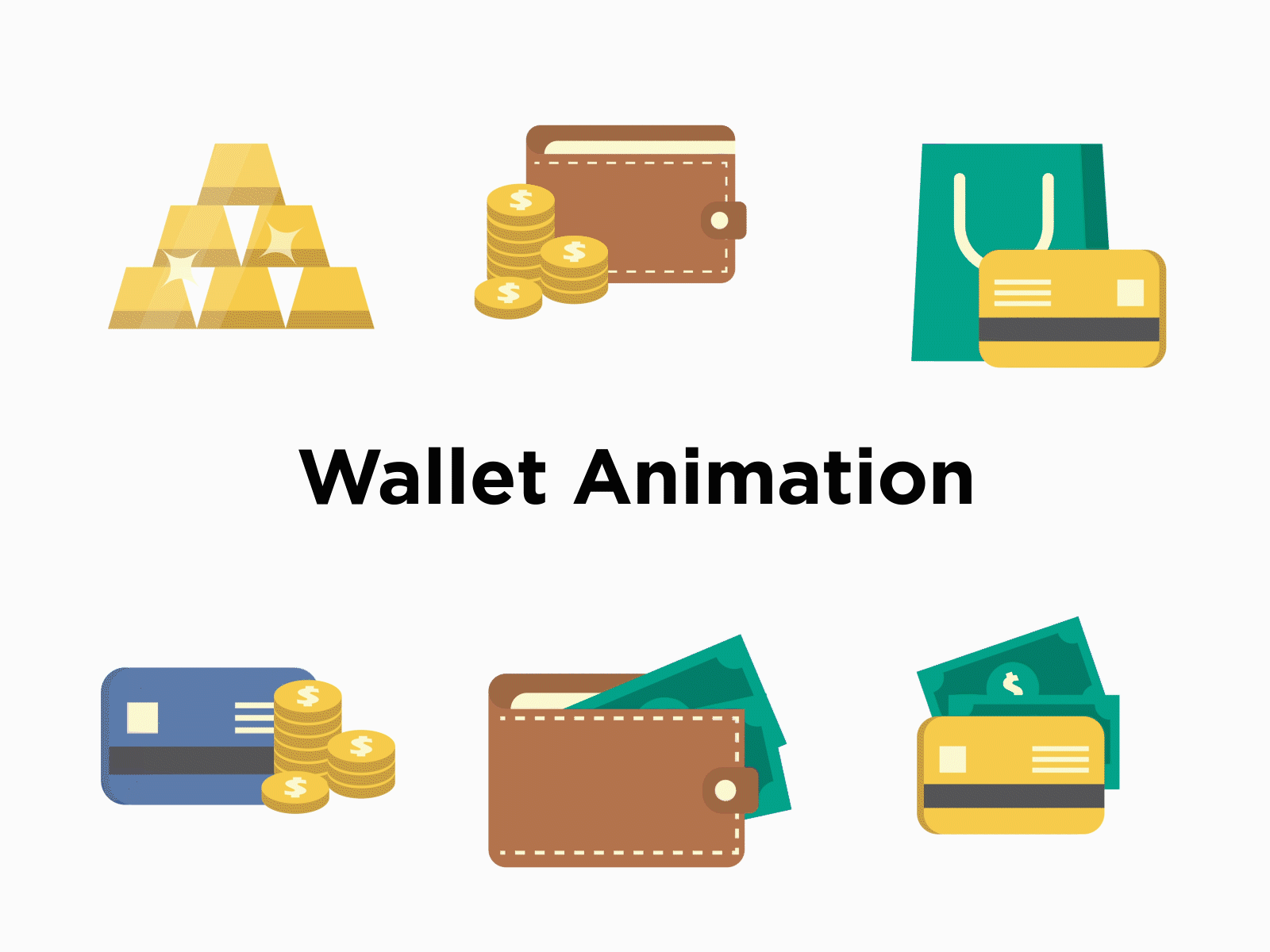 Wallet & Money Animations by Tamniverse on Dribbble