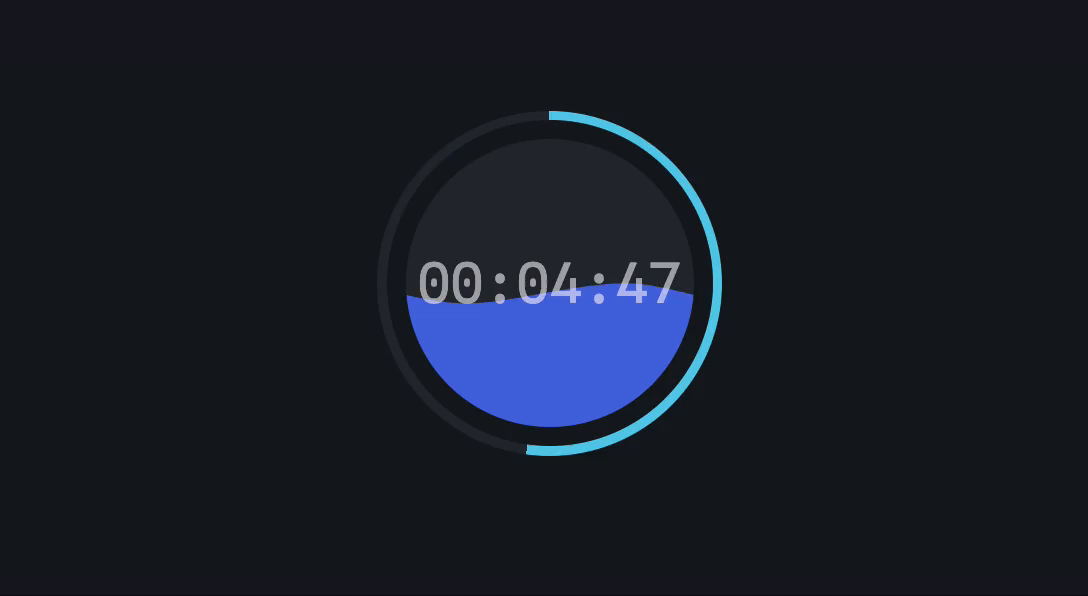 Wave timer - Countdown by Yousef Riyad on Dribbble