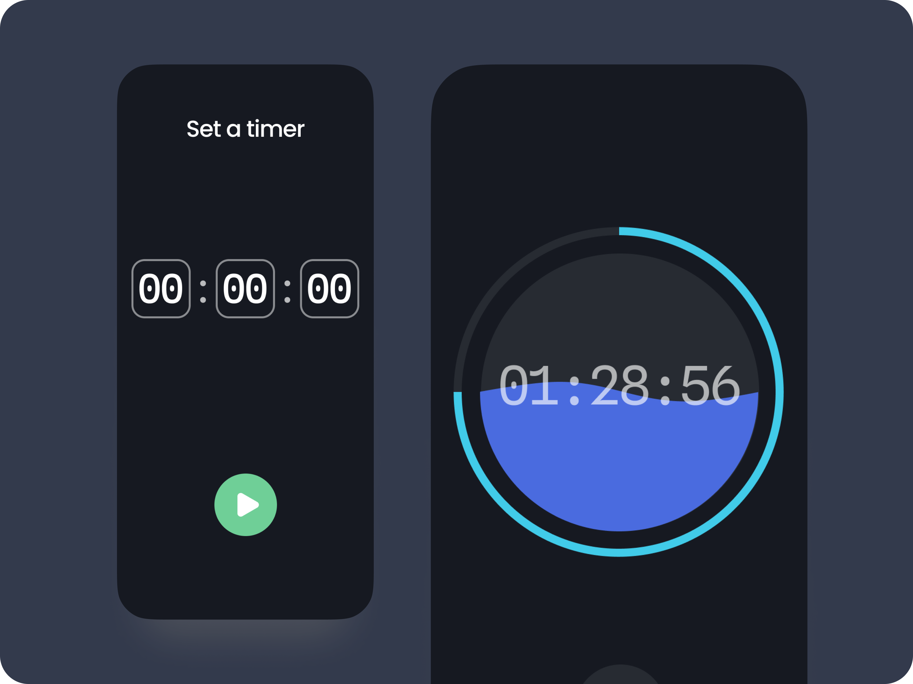 Wave timer - Countdown by Yousef Riyad on Dribbble