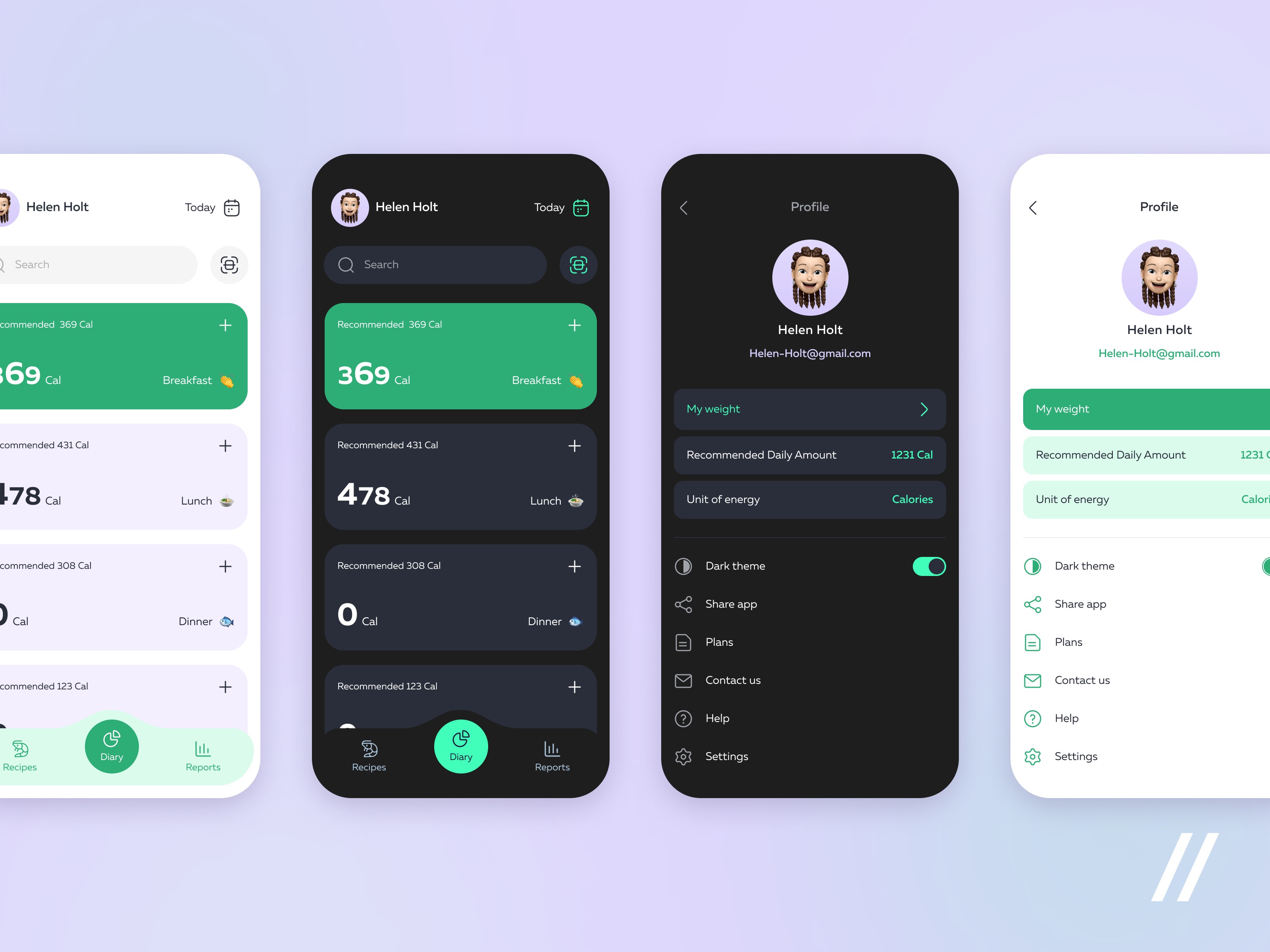 Calorie Counter App by Purrweb Agency for Purrweb UI/UX Agency on Dribbble