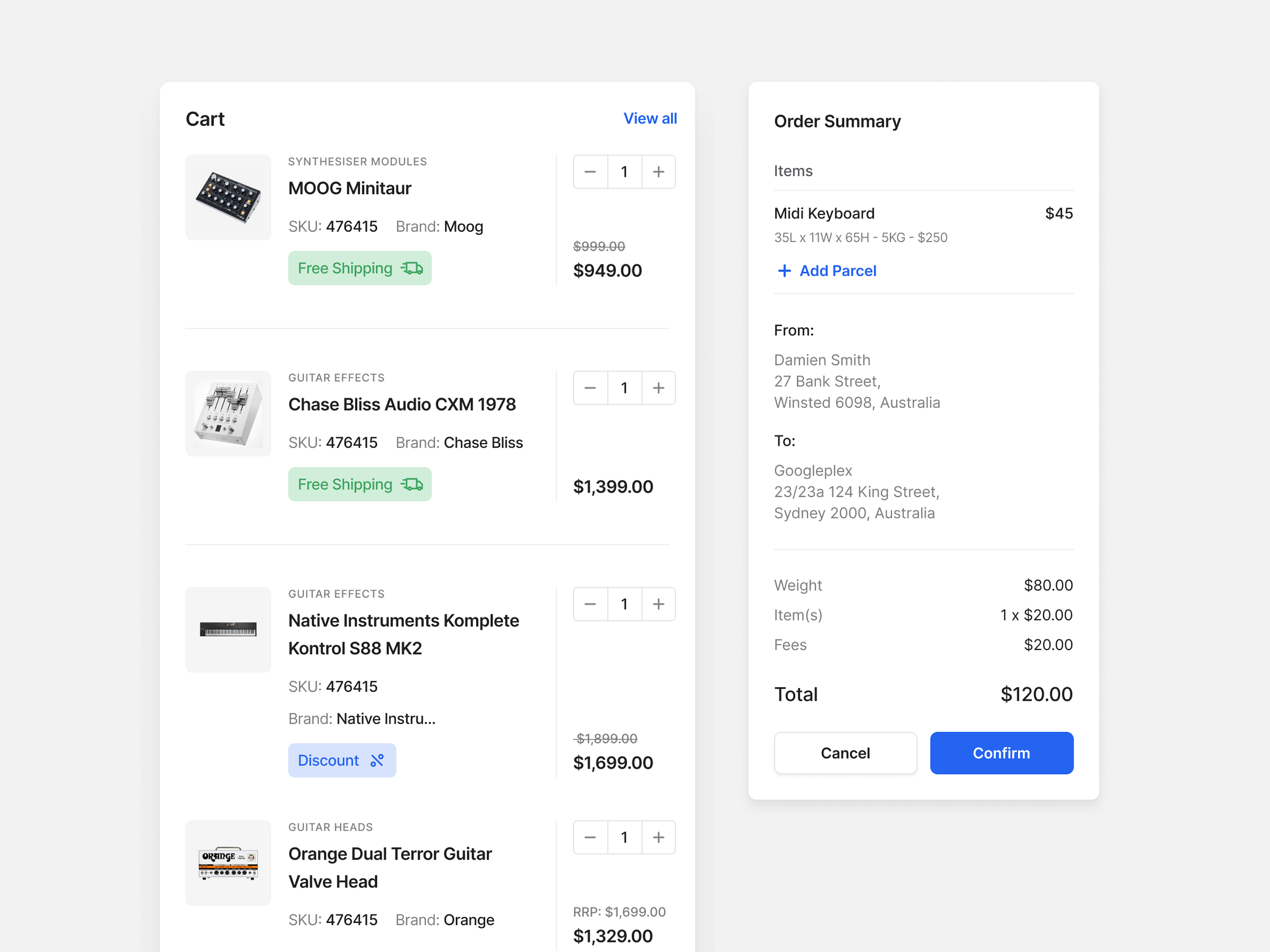 Ecommerce Components by Monty Hayton on Dribbble
