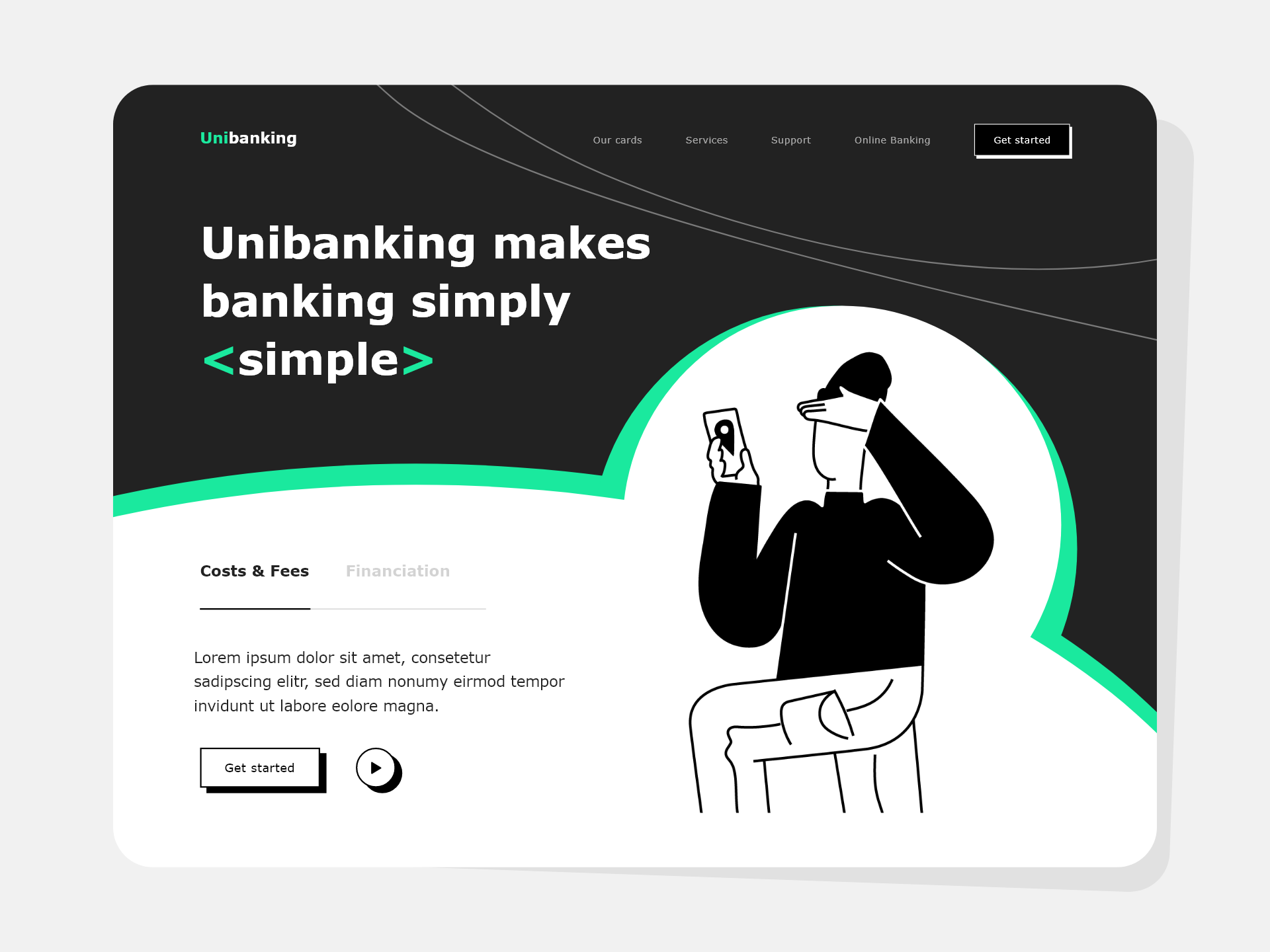Unibanking - Slider Concept Design by Julius Branding for Immersive ...
