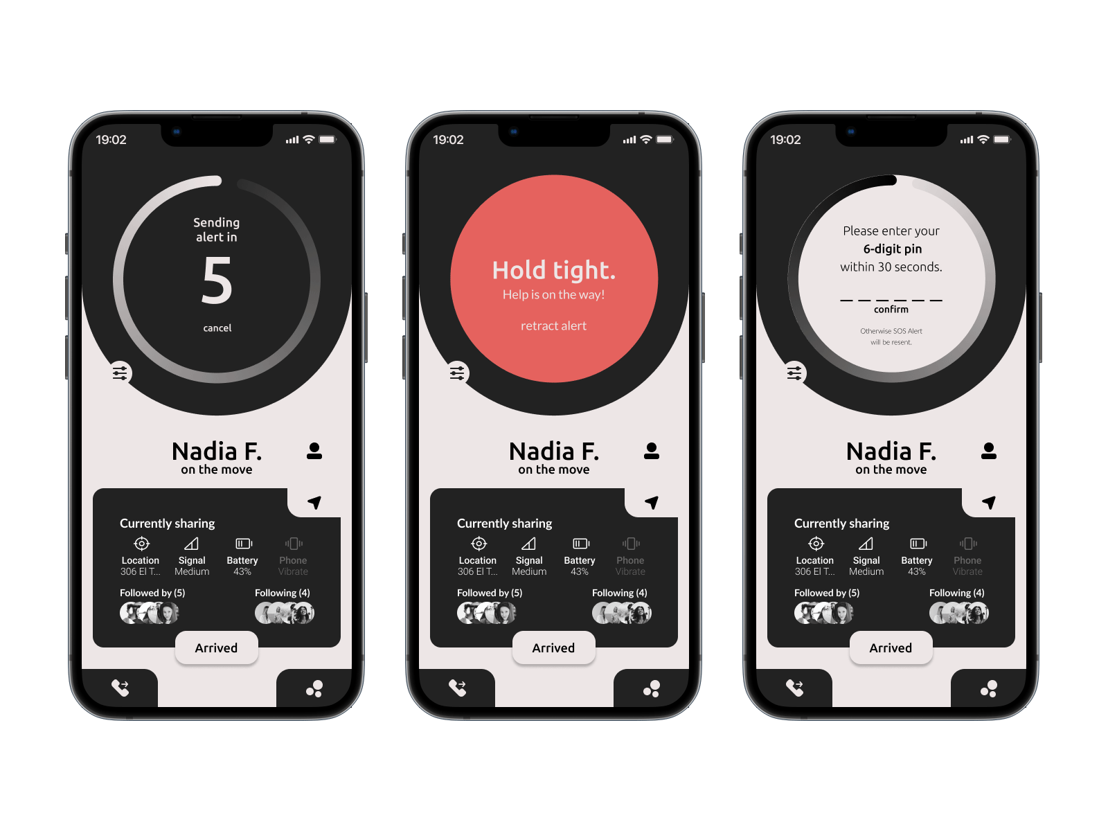 amaan - women's safety service by salma zaher on Dribbble