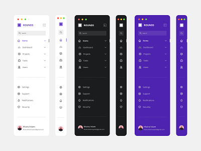 Navigation Menu UI UX designs, themes, templates and downloadable ...