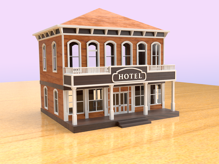 Hotel 3D Model by Tapaswini Tripathy on Dribbble