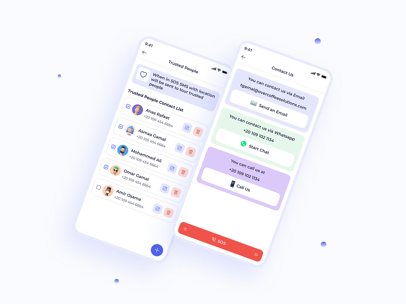 Trusted People - SOS - Gas Station App by Anas Rafaat on Dribbble