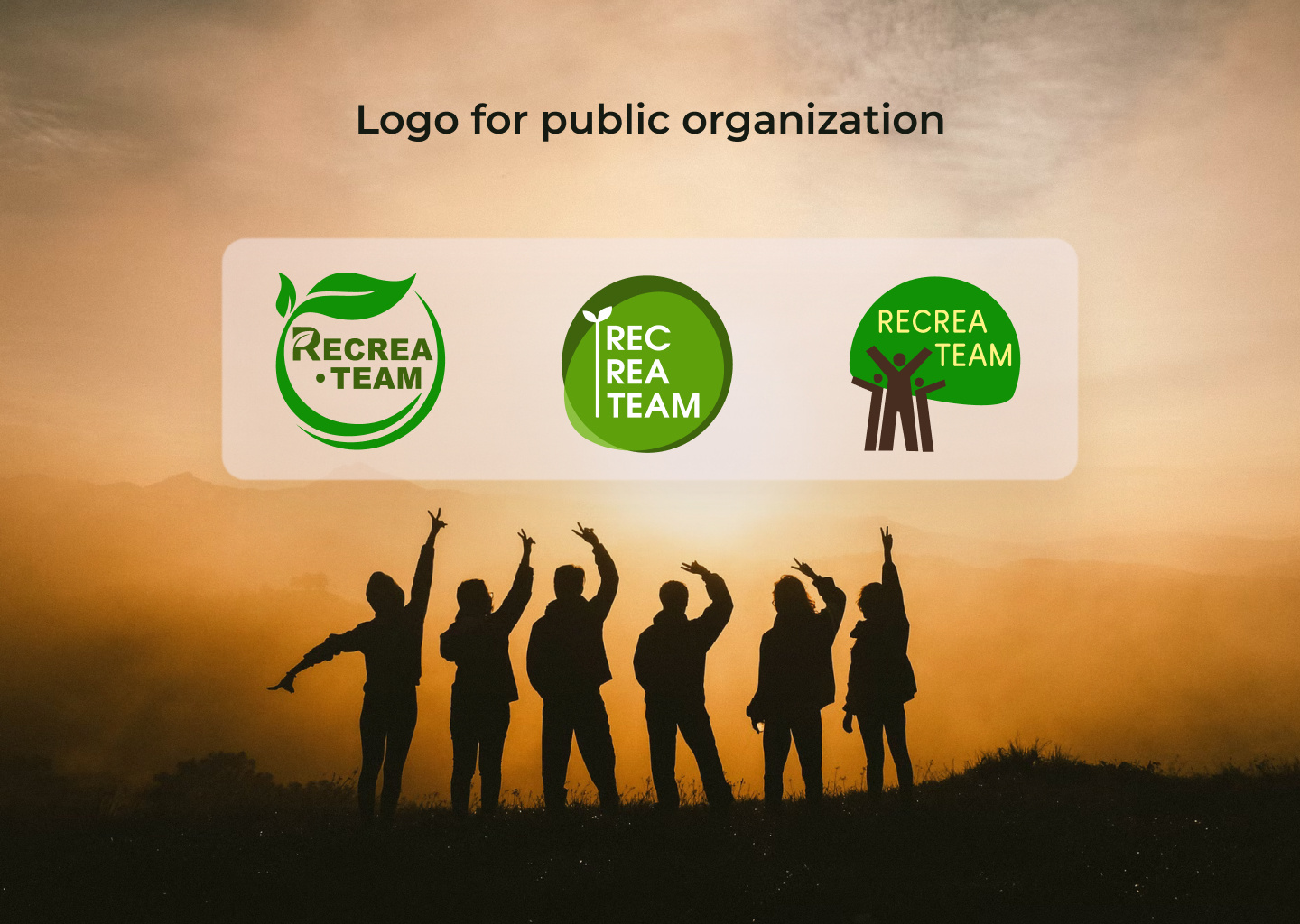 Logo for public organization "Recreateam" by OlVia on Dribbble