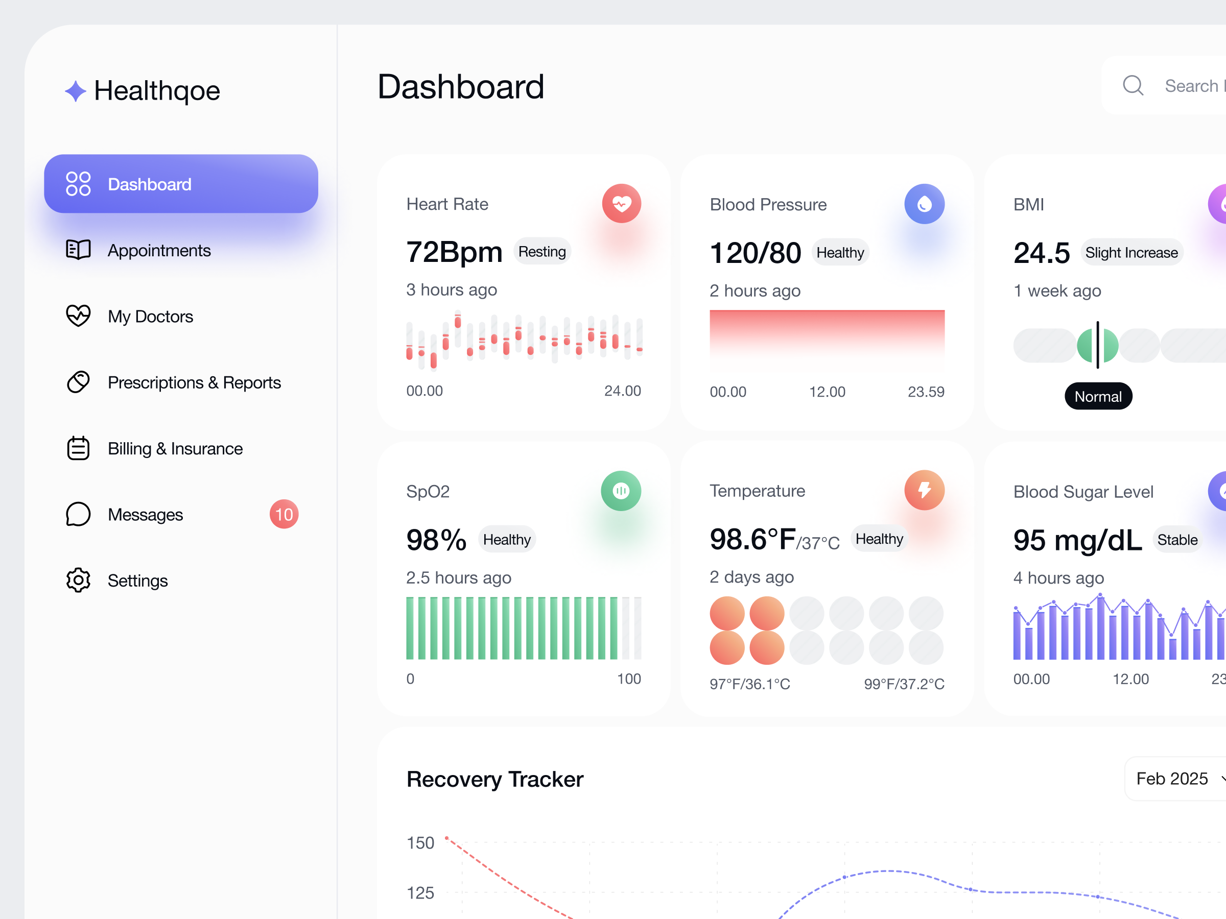 Healthqoe - Sport Social Health Dashboard Overview by Xenity Dashboard ...