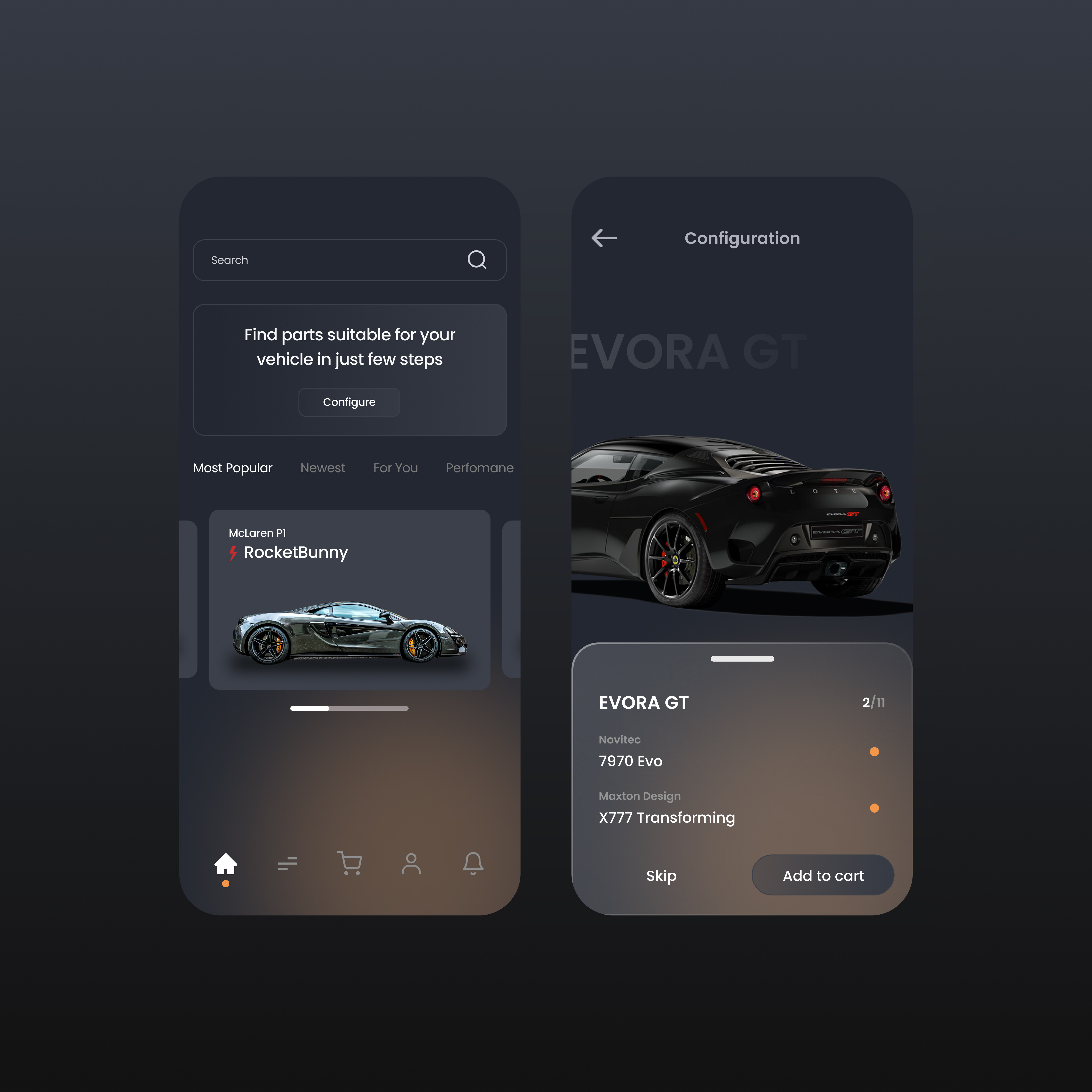 Car ui design by Urvesh Kavar on Dribbble