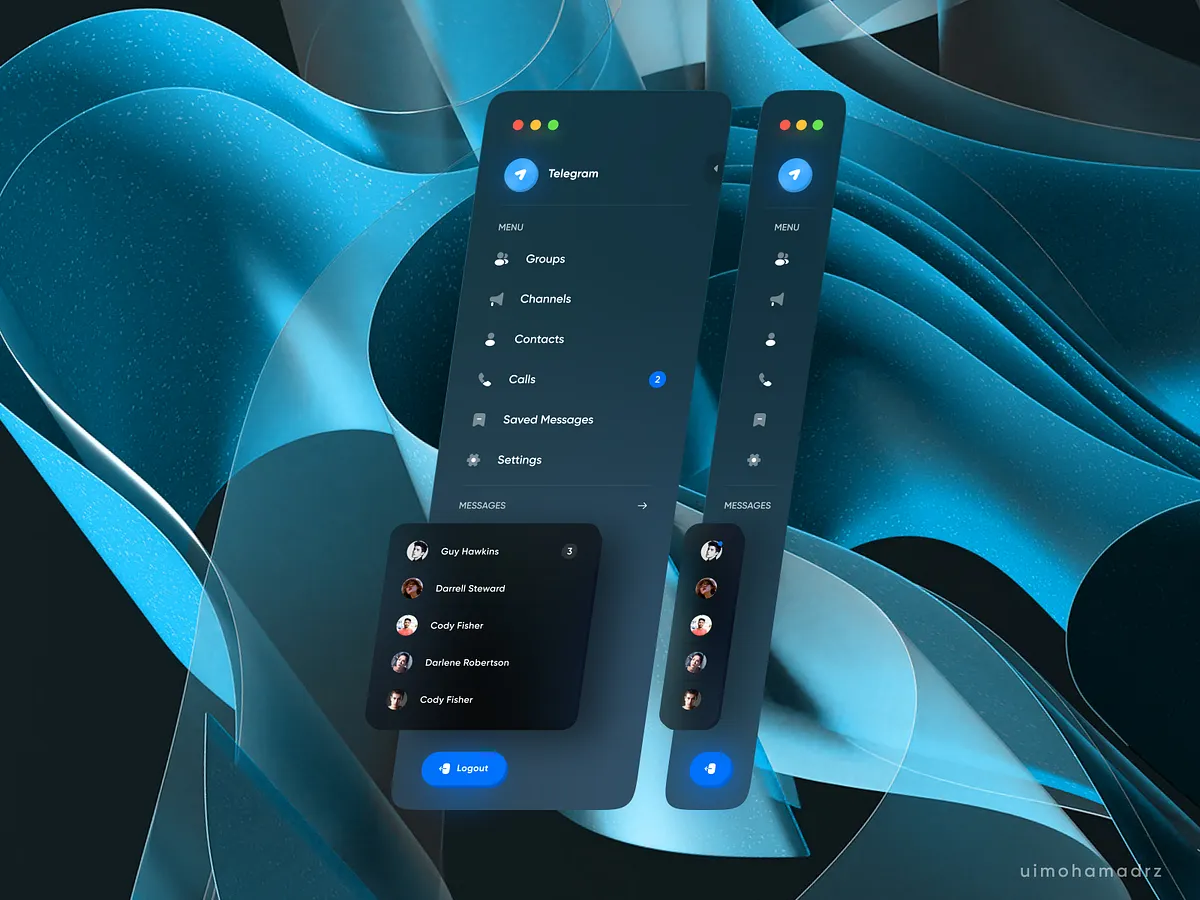 Telegram UI designs, themes, templates and downloadable graphic ...
