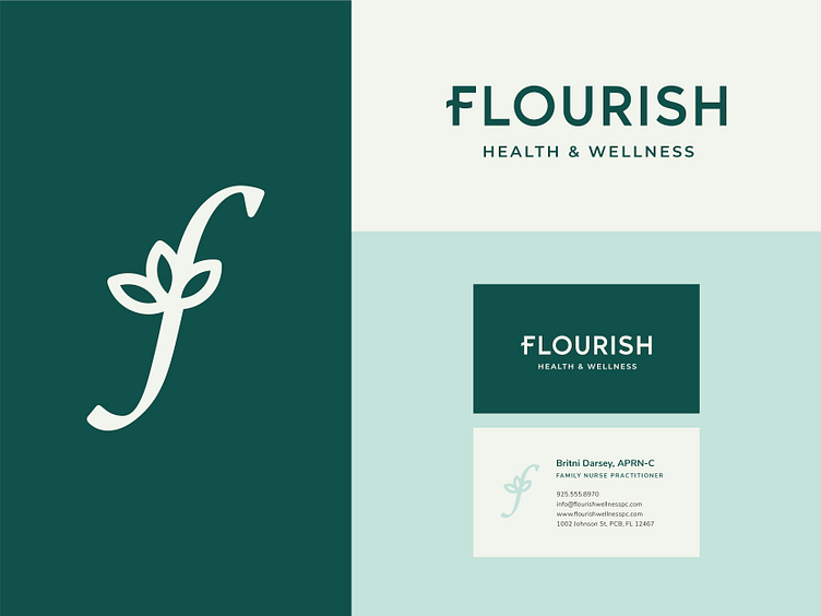 Flourish Health & Wellness Logo by Jennifer Smith on Dribbble