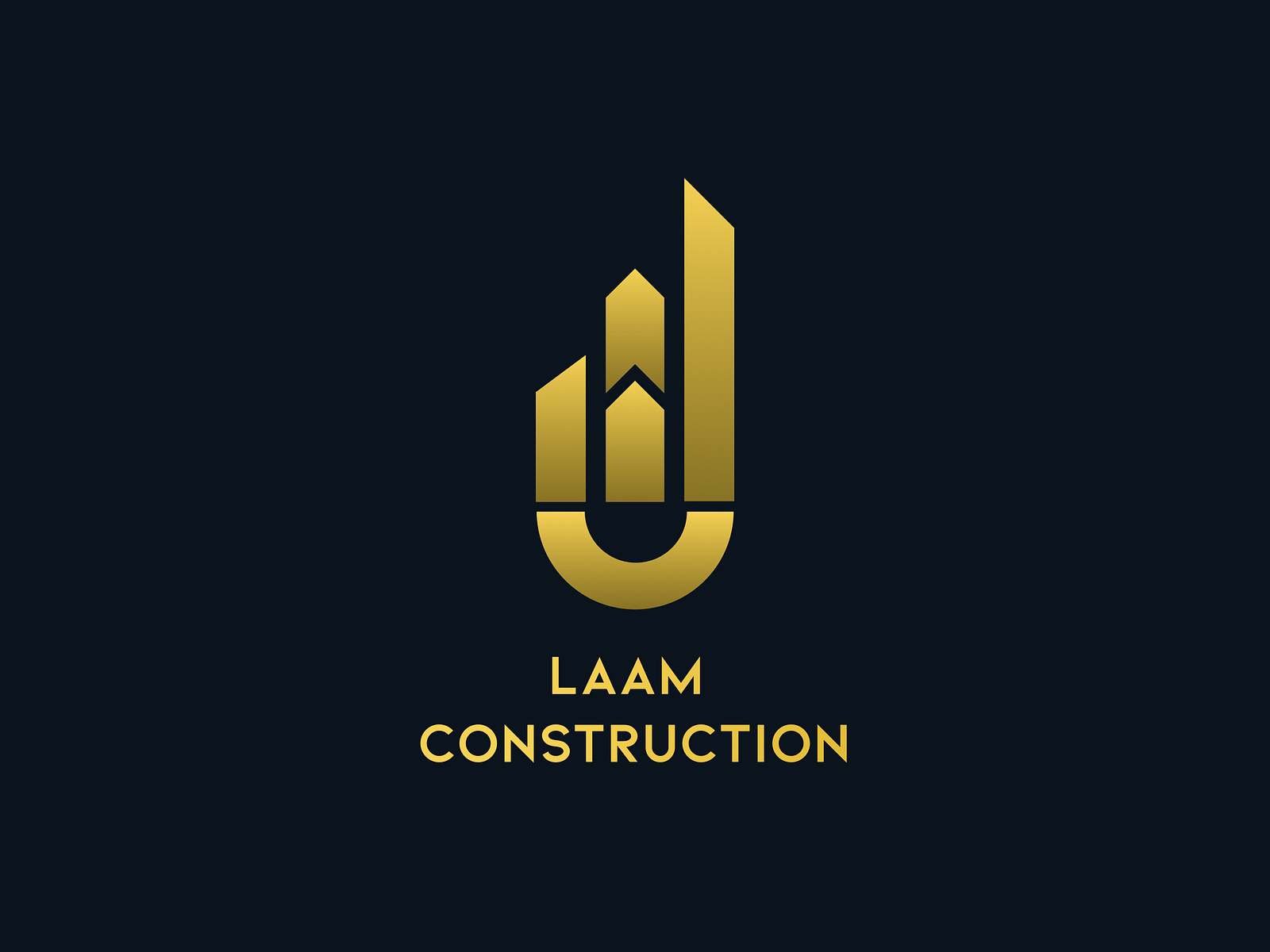 LAAM Construction Logo by Awais Ahmad on Dribbble