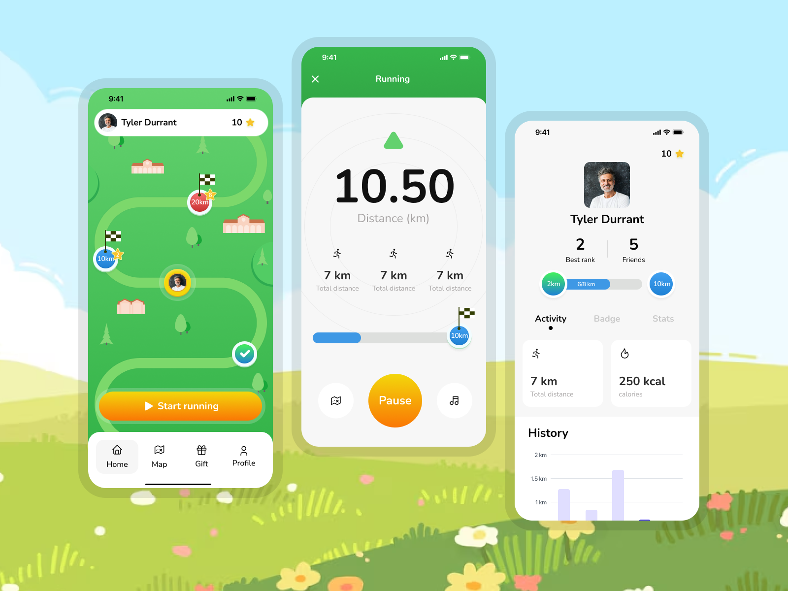 Running Gamification Award APP | UI Mobile App Design by Capi Product ...