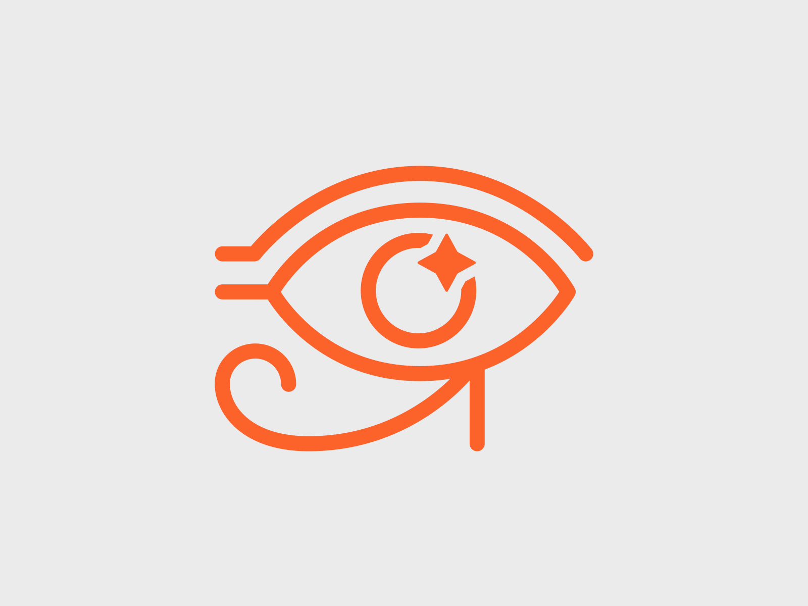 Blink Eye Logo Animated Blinking Female Eye In Cartoon Style. Seamless