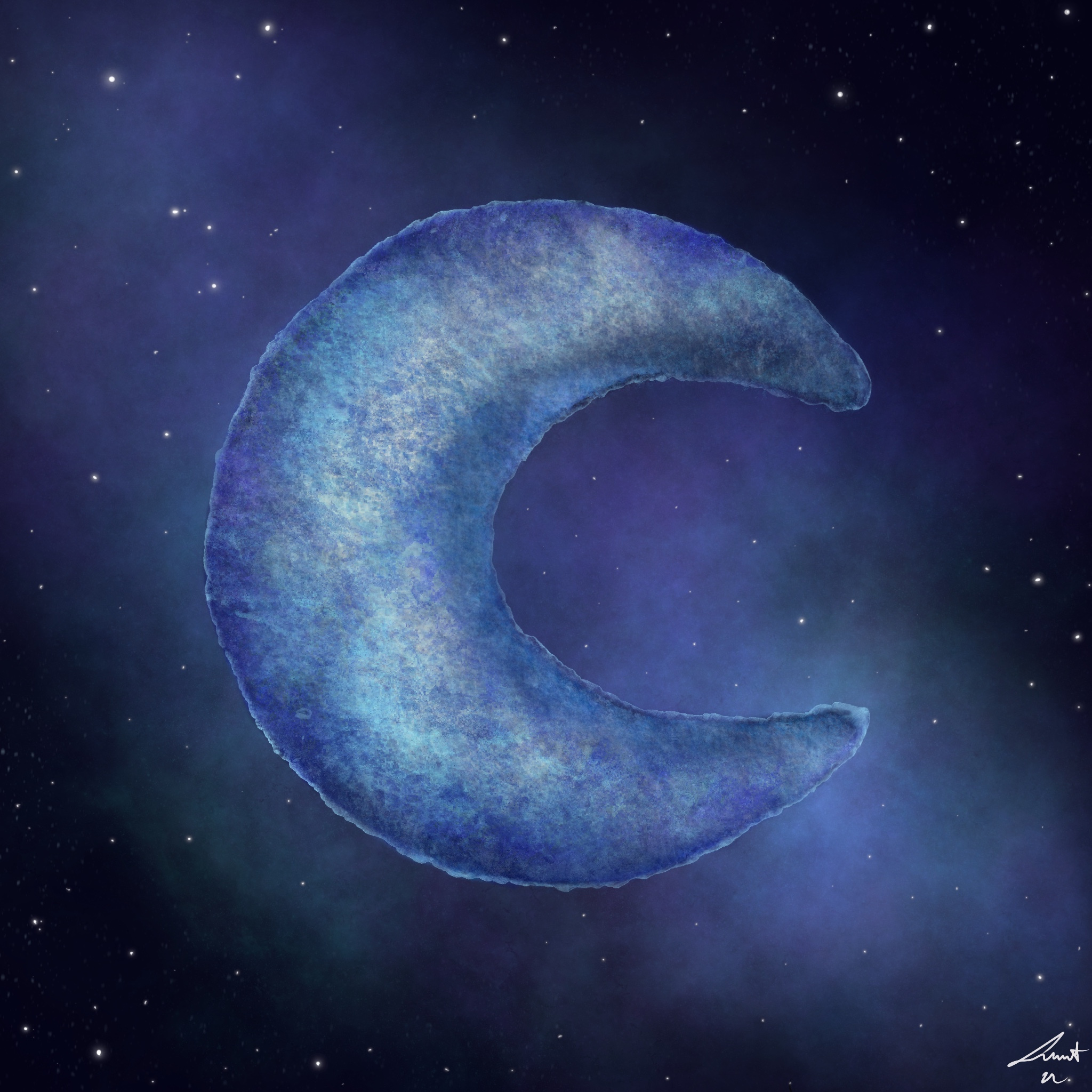 The frozen moon by Livia on Dribbble