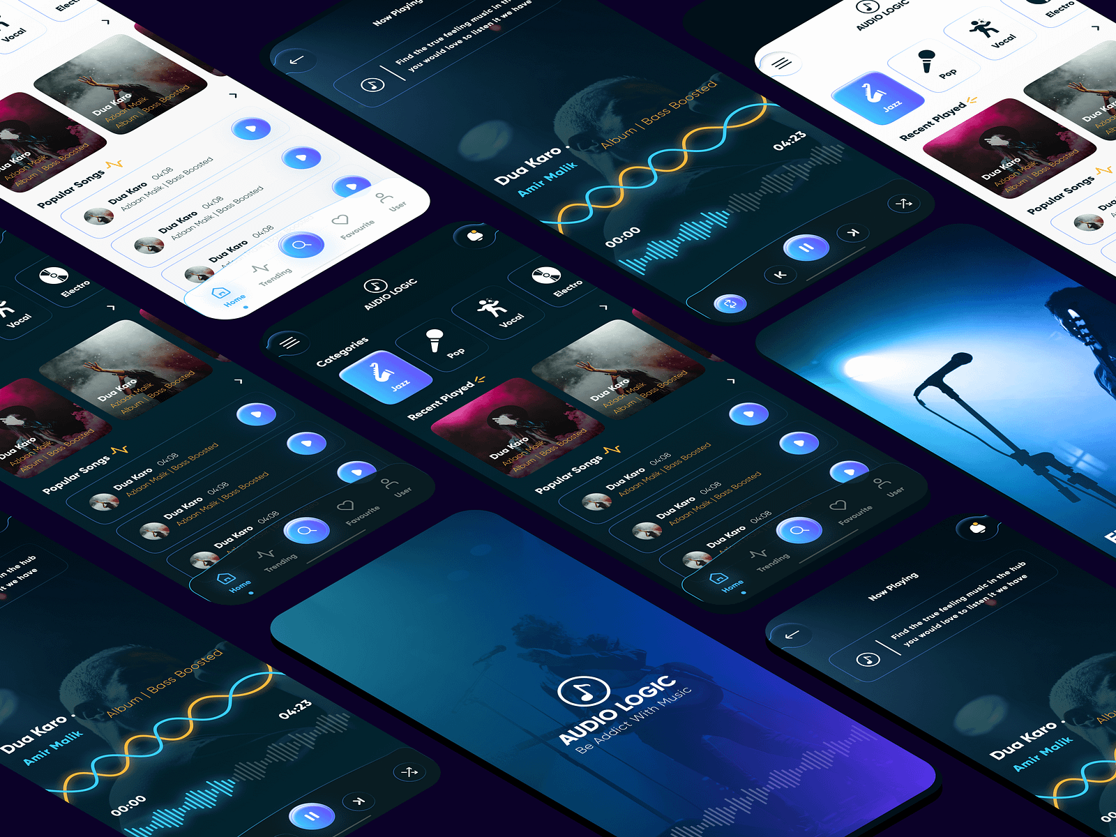 Music App Design by Muzamil Afridi on Dribbble